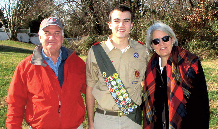 John Vail presented Eagle Scout certificate - Rappahannock Record